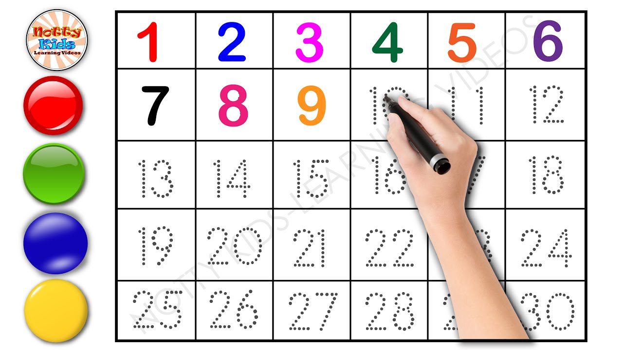 Toddlers Counting 1 to 30 | Preschool Learning | Educational Videos For ...