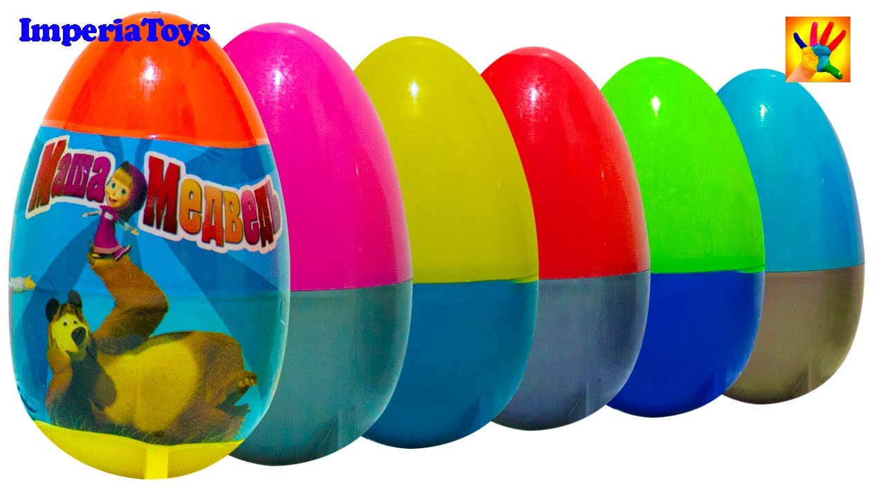 Many Surprise Eggs Masha i Medved Hello Kitty Disney Pixar Cars 2 The ...