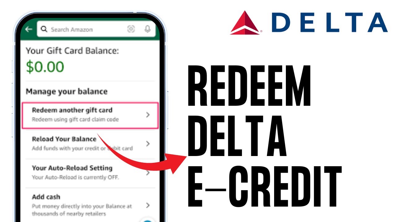 How to Redeem Delta E-Credit - YouTube