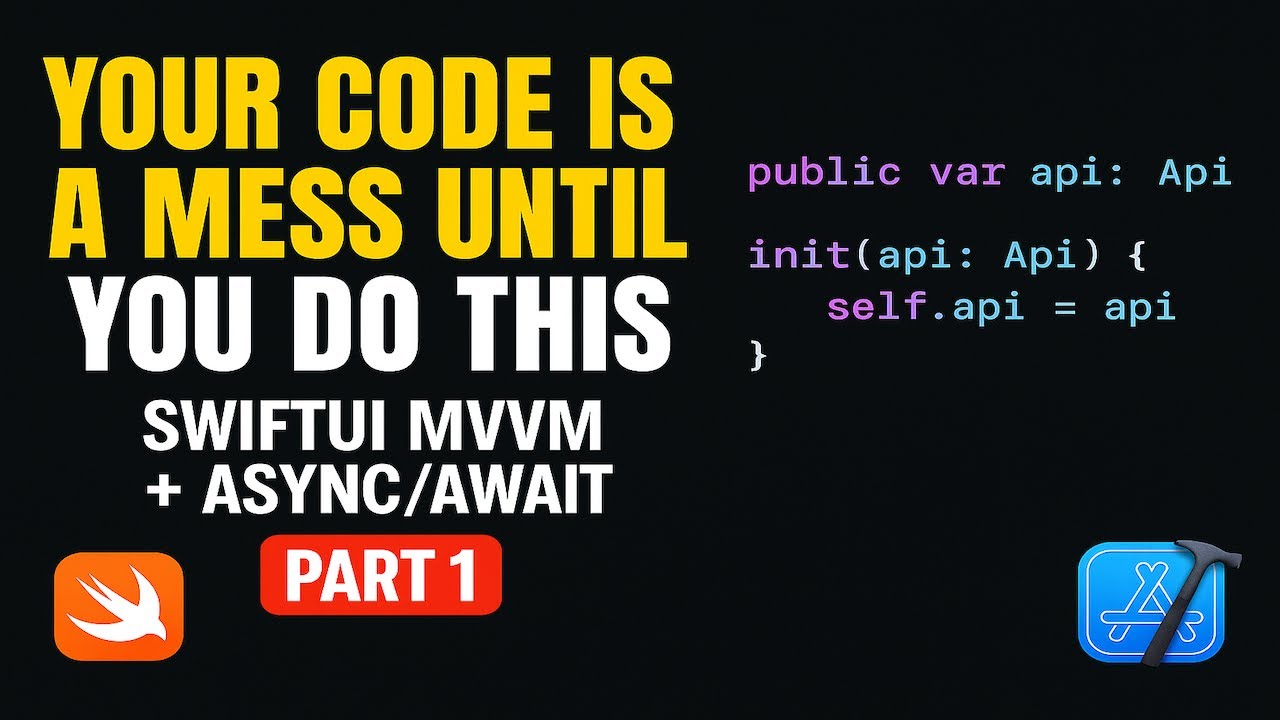 Swiftui And Swift Mvvm Tutorial Dependency Injection Asyncawait Youtube 8016