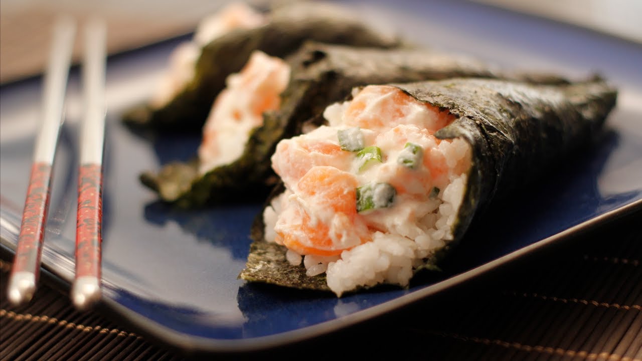 Temaki de Salmão - Muito Delicioso e Fácil, Corre Fazer - YouTube