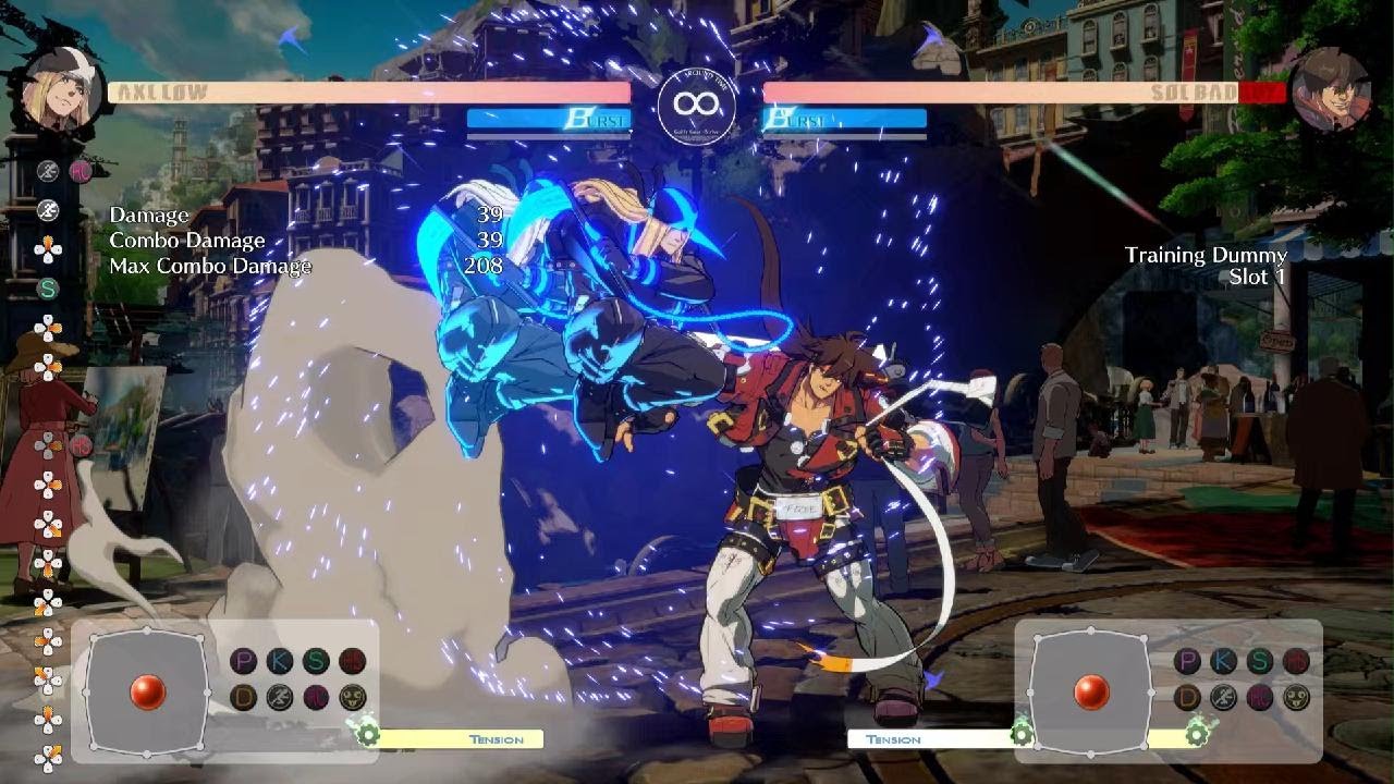 Guilty Gear -Strive- Axl midscreen c.S brc bomber combo - YouTube