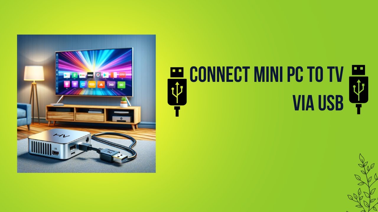 How to Connect a Mini PC to a TV Using a USB C Cable - YouTube
