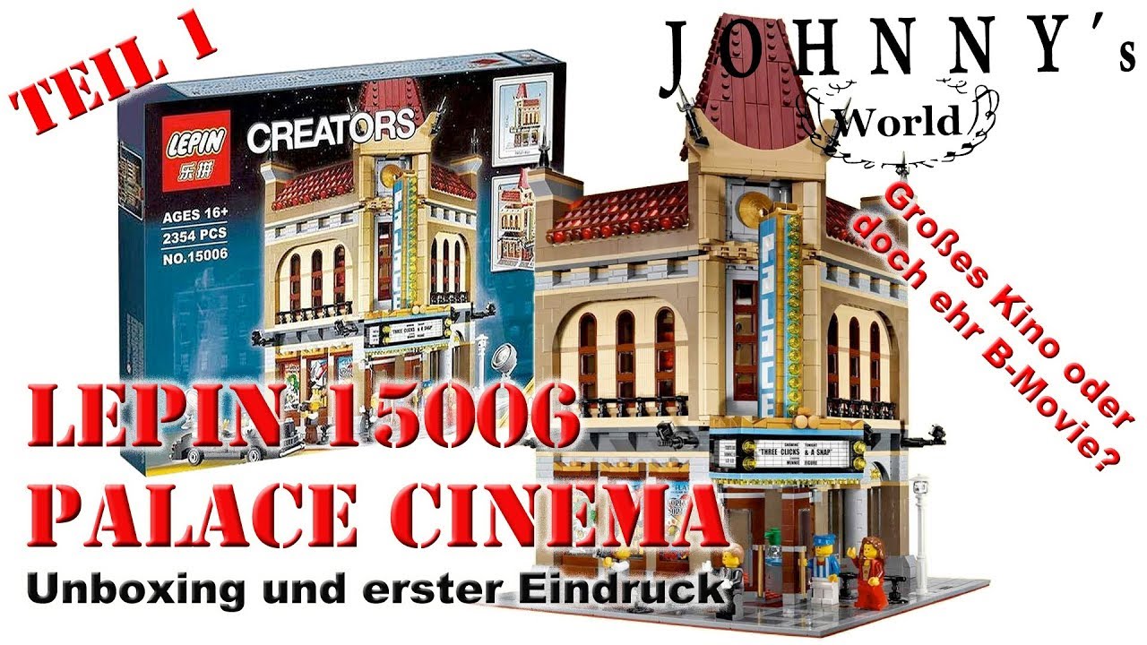 Lepin 15006 Palace Cinema - Unboxing + erster Eindruck Review auf ...