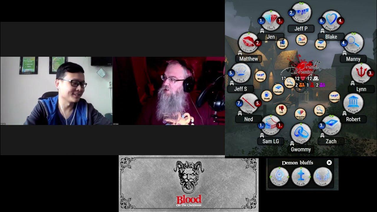 Blood on the Clocktower - Trouble Brewing w/ Travelers (ST Perspective ...