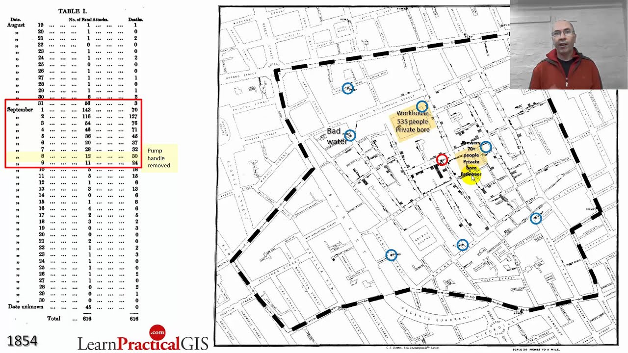 What is GIS series: Mapping Disease...The dr John Snow cholera map and ...