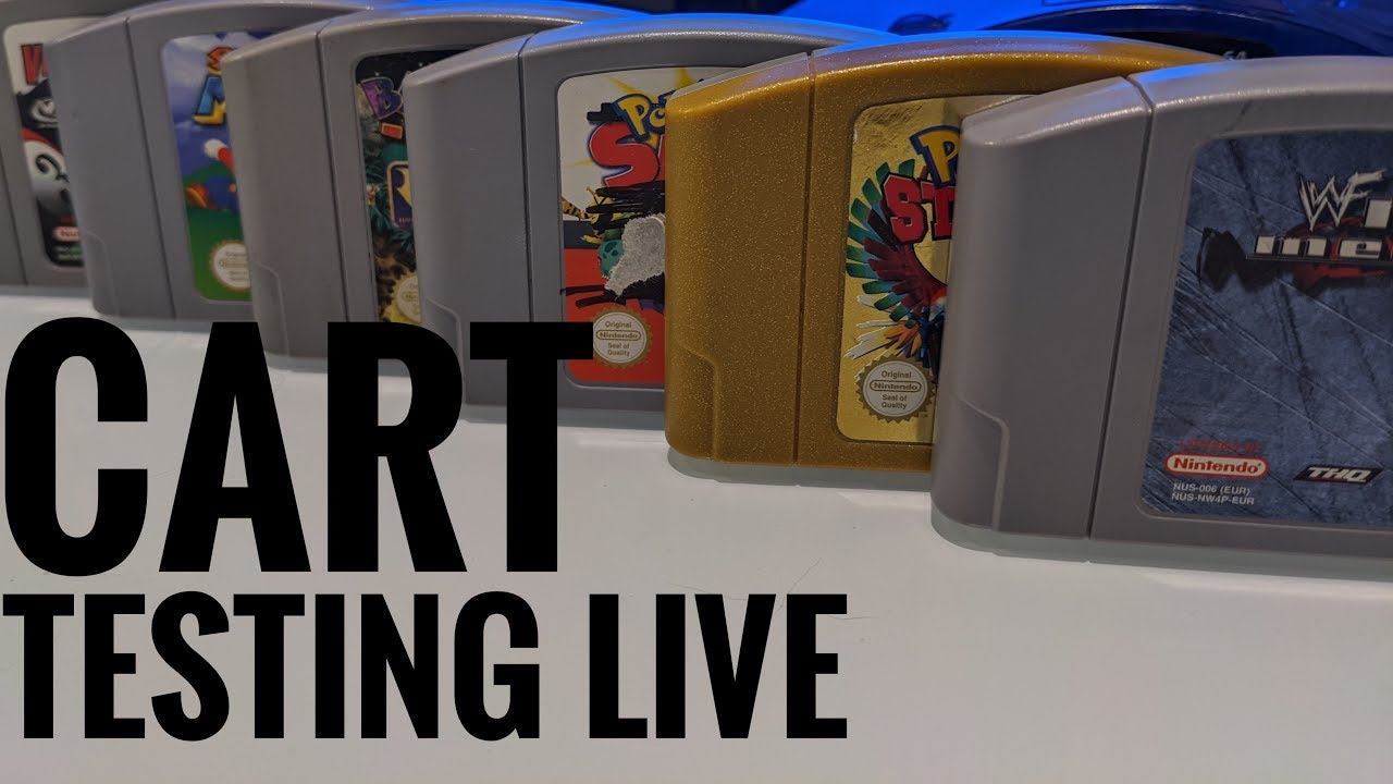 N64 cart testing Live - YouTube