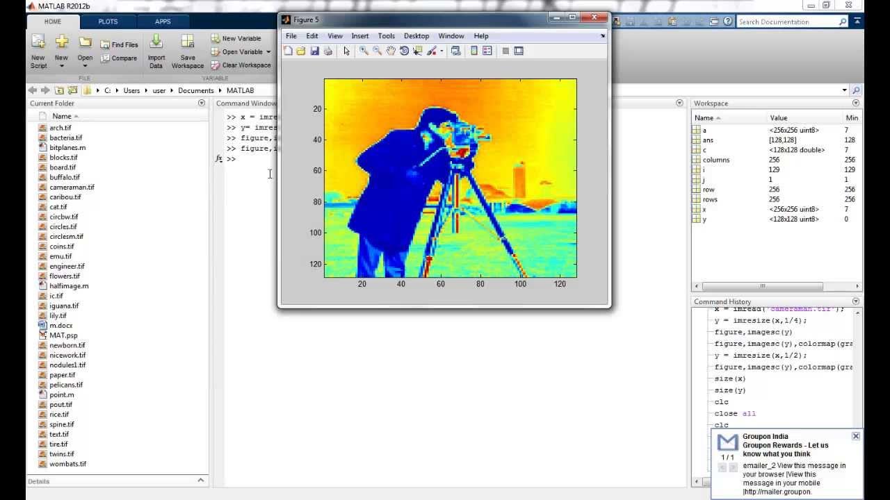 Resizing images by inbuilt commands and our own matlab program - YouTube
