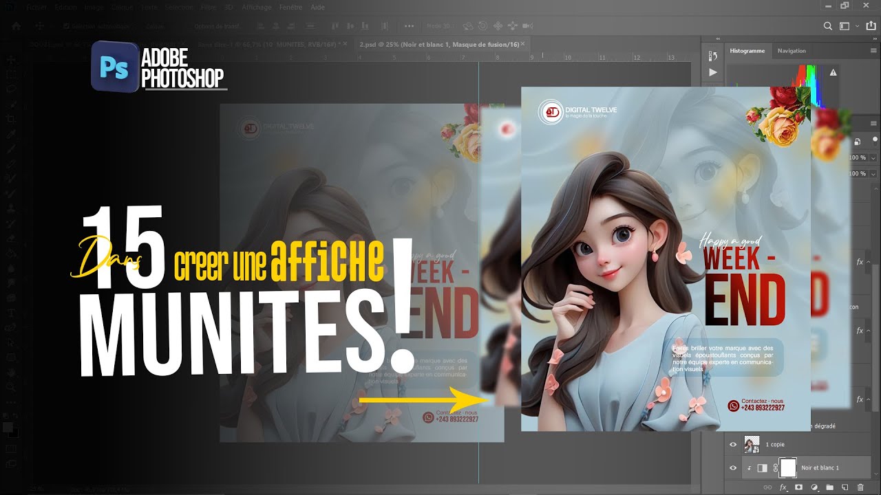 Comment réaliser une affiche facile en 15 minutes sur Adobe Photoshop ...
