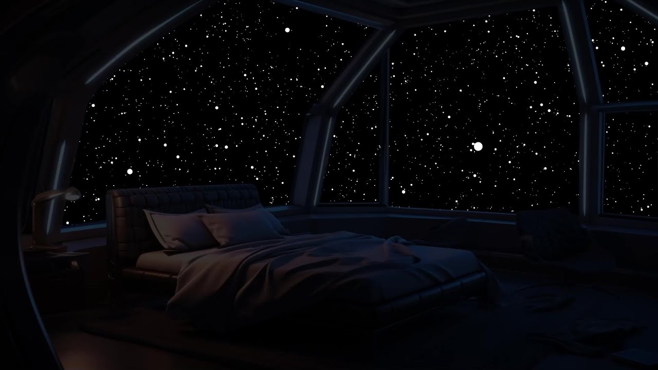 Sleep Aid with Spacecraft Ambience, Universe Space Sounds, and Light ...