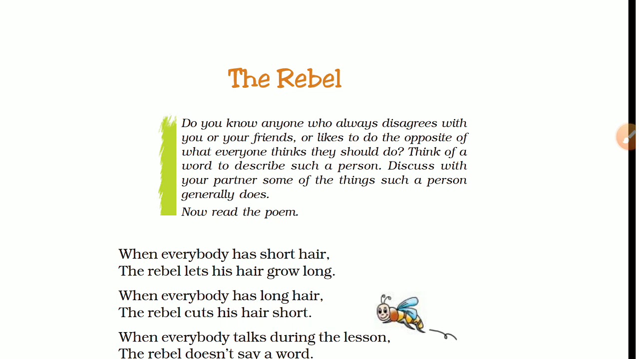 Poem Rebel Grade -7 - YouTube