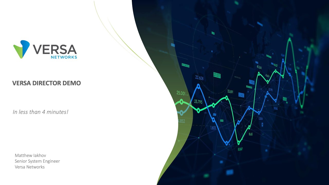 Versa Director Demo (4 minutes) - YouTube