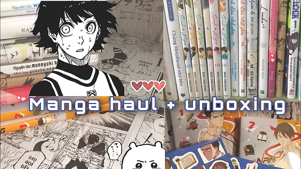 Manga haul + unboxing | Vài bộ manga mình mua gần đây 🌸 - YouTube