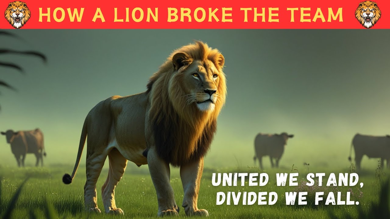The Lion and the Cows 🦁 | Powerful Moral Story for Kids | Animated ...