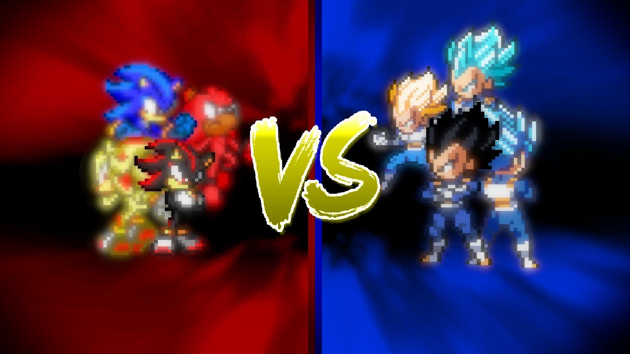Shadow vs Vegeta (Sonic the hedgehog VS Dragonball Super) [SPRITE ...