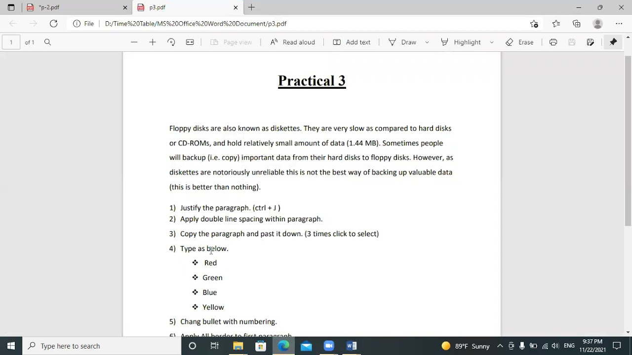 MS WORD Practical 3 YouTube ms-word-practical-3-youtube