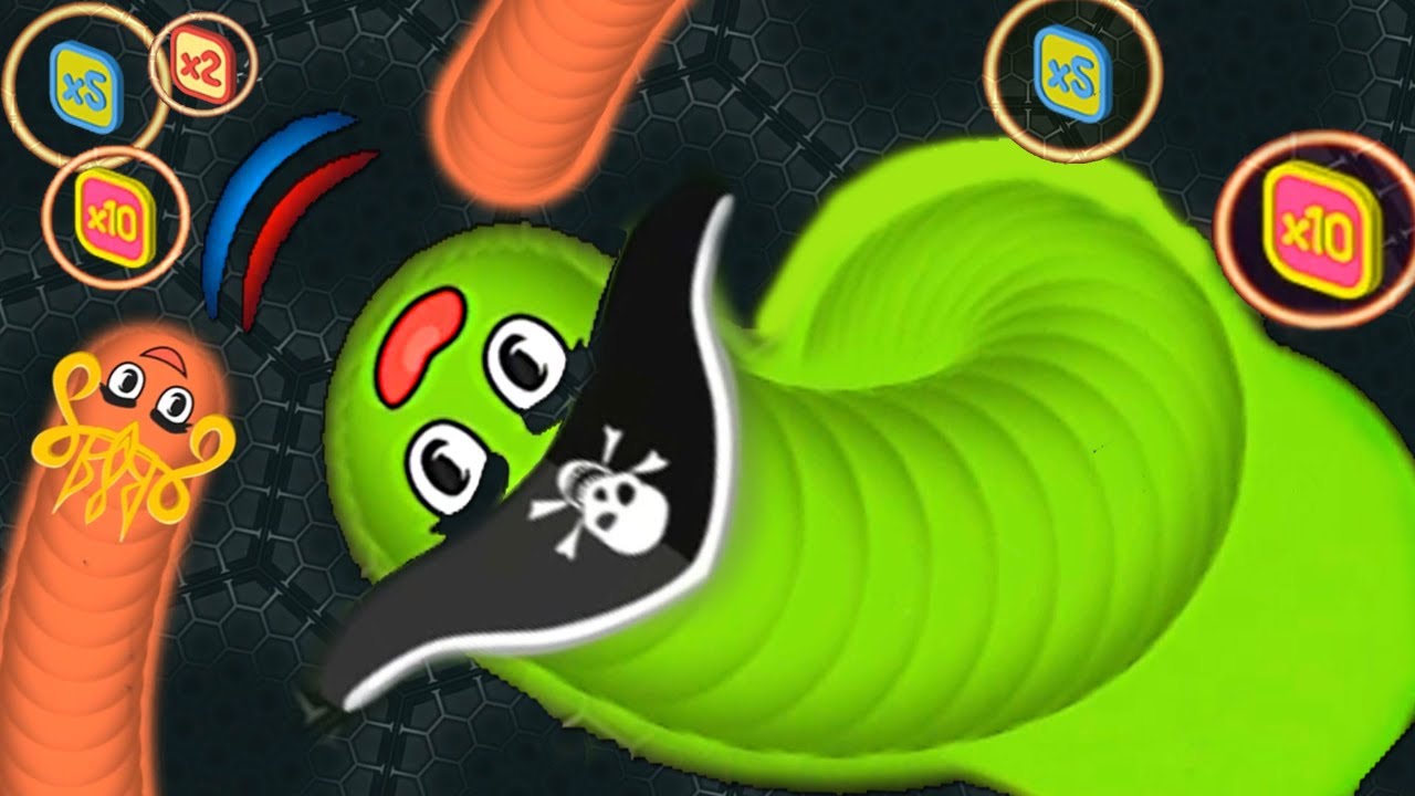 Wormate.io EXE 🐱‍👤 HACKER & Trol 🐱‍🚀 Noob Funny 🤩 STRONG SNAKE BİGGEST ...