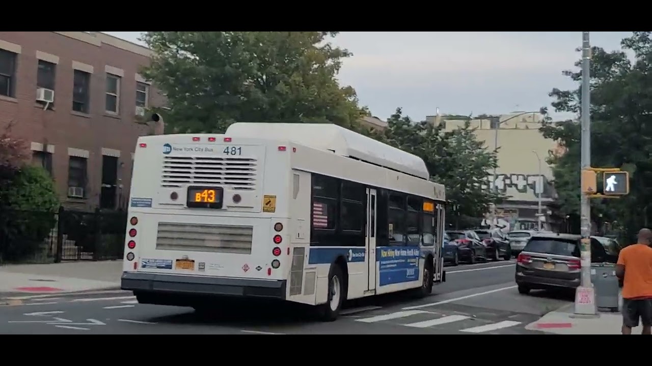 Jackie Gleason Depot [2012 New Flyer C40LF] #481 B43 bus at Tompklans ...