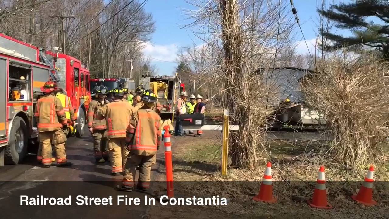 Railroad Street Fire In Constantia, NY - YouTube