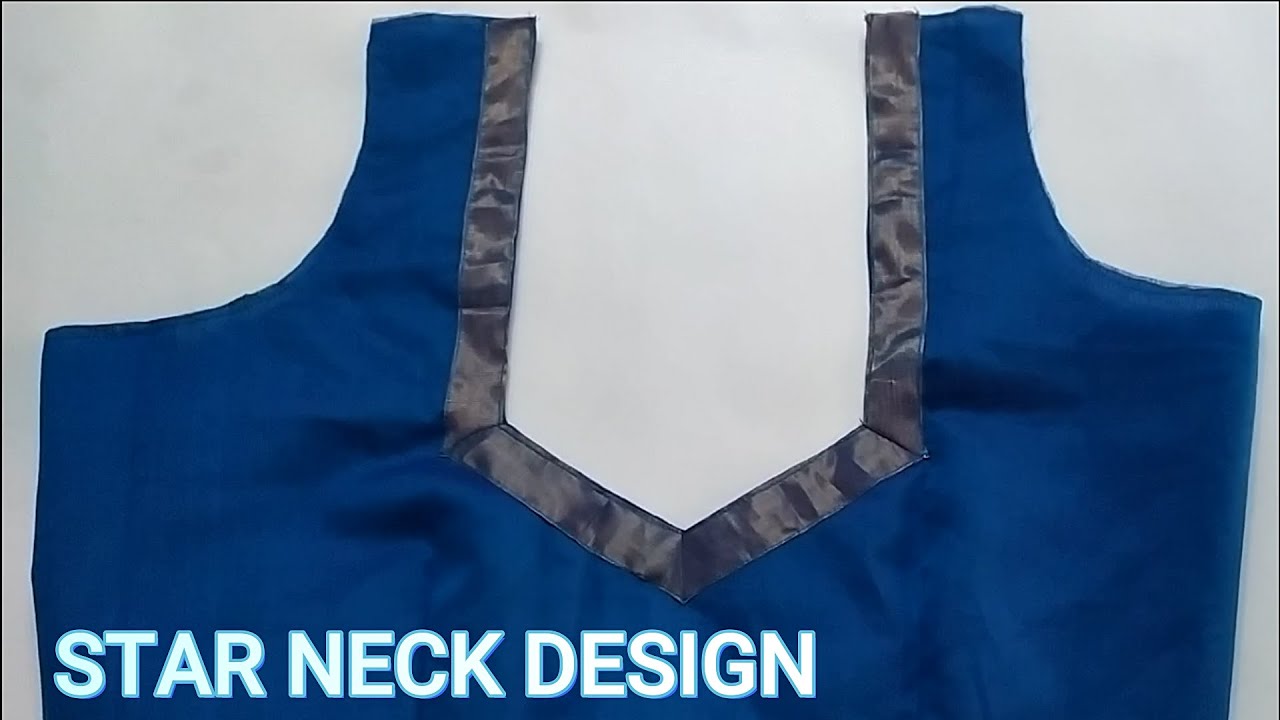Star neck blouse design | How To Cutting and Stitching latest Star Neck ...