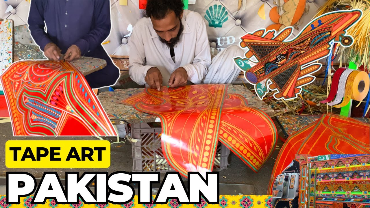 Handmade Tape Truck Art in Pakistan | Witness the Artistic Tapestry of ...