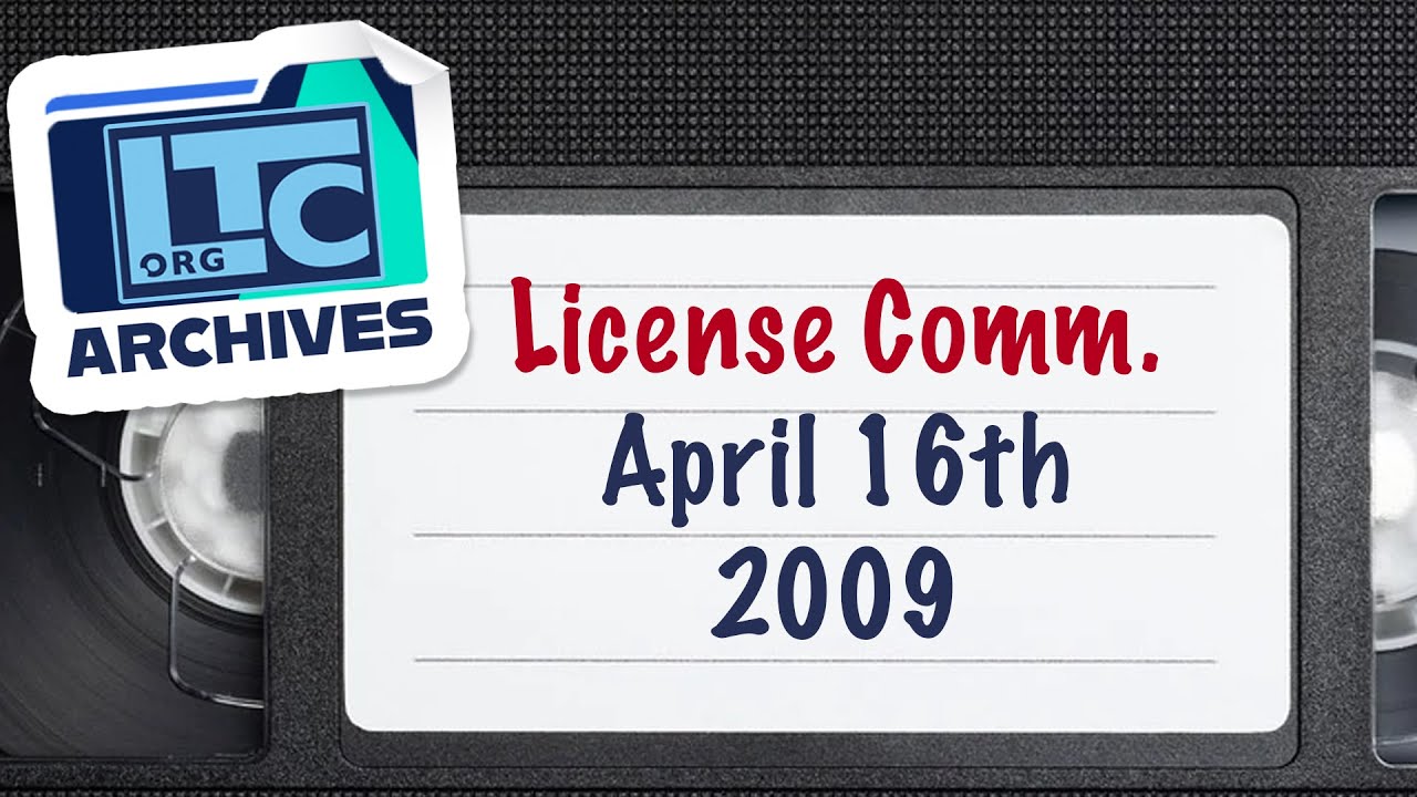 LTC Archives | Lowell License Commission - April 16, 2009 - YouTube