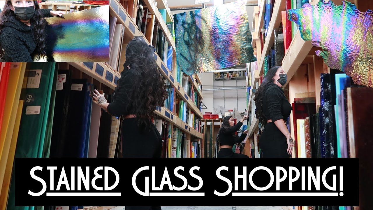 STAINED GLASS SHOPPING! (Glass store fun at Toy Town Stained Glass ...