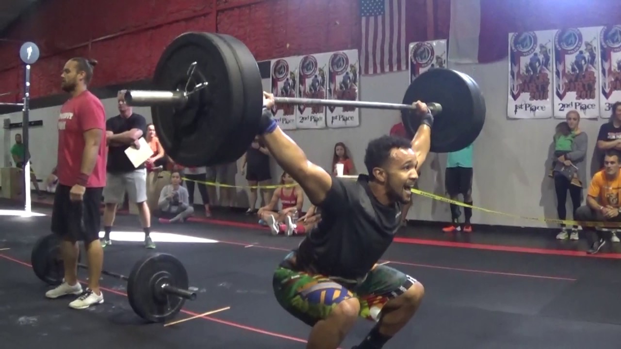 CJ at the end of WOD 1 - Crossfit Chief War Party Competition - YouTube