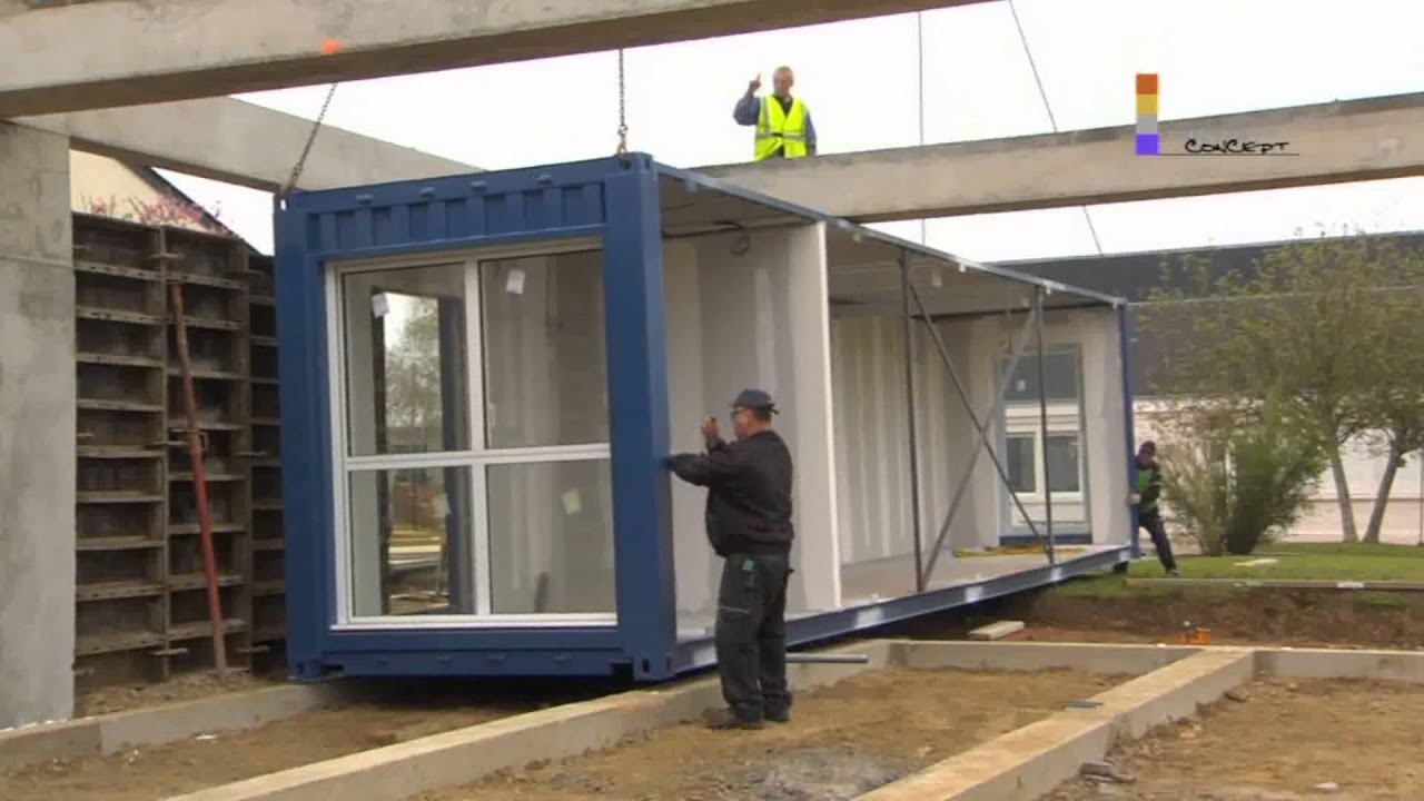Maisons en conteneur (container) par Modern Concept - YouTube
