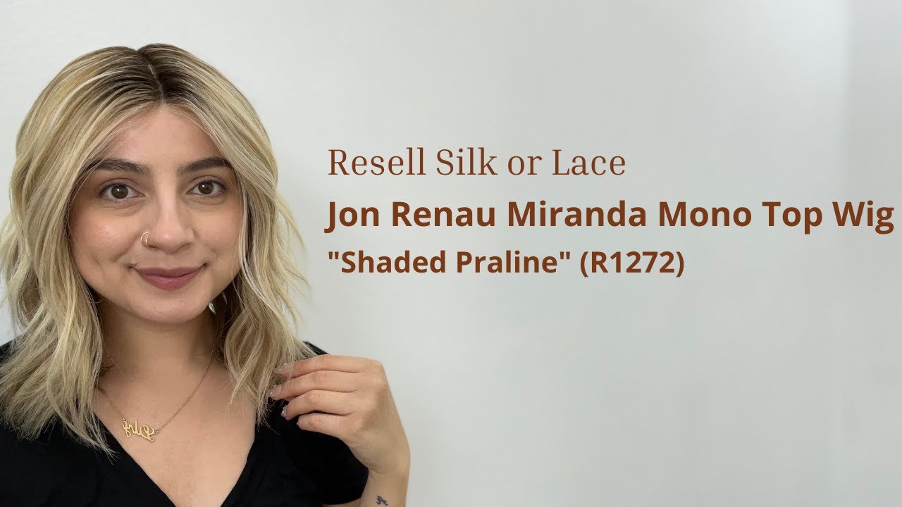 Lightly Worn Wig - Jon Renau Miranda Mono Top Wig, "Shaded Praline ...