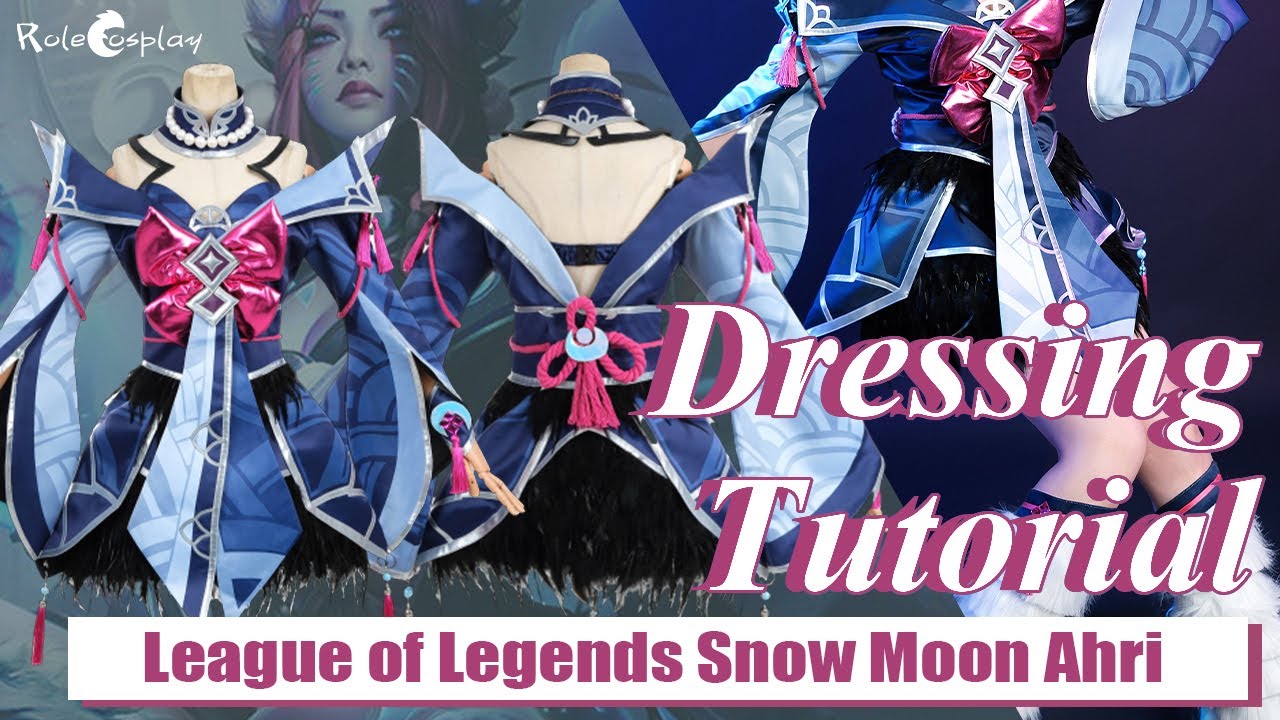 Dressing Tutorial: LOL Snow Moon Ahri - YouTube