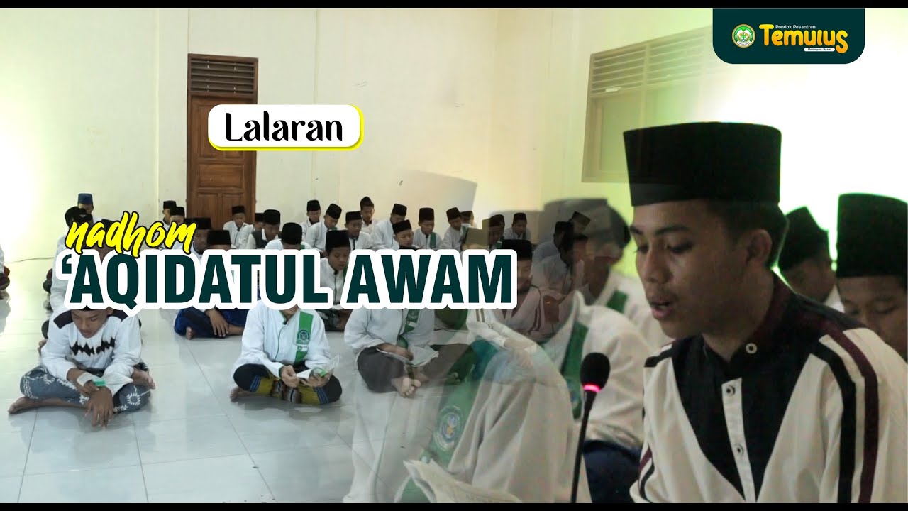 LALARAN NADHOM AQIDATUL AWAM II Santri Temulus - YouTube