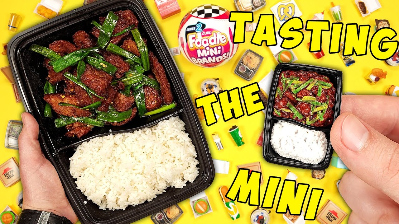 Opening & Tasting Some Foodie Mini Brands Series 2 - YouTube