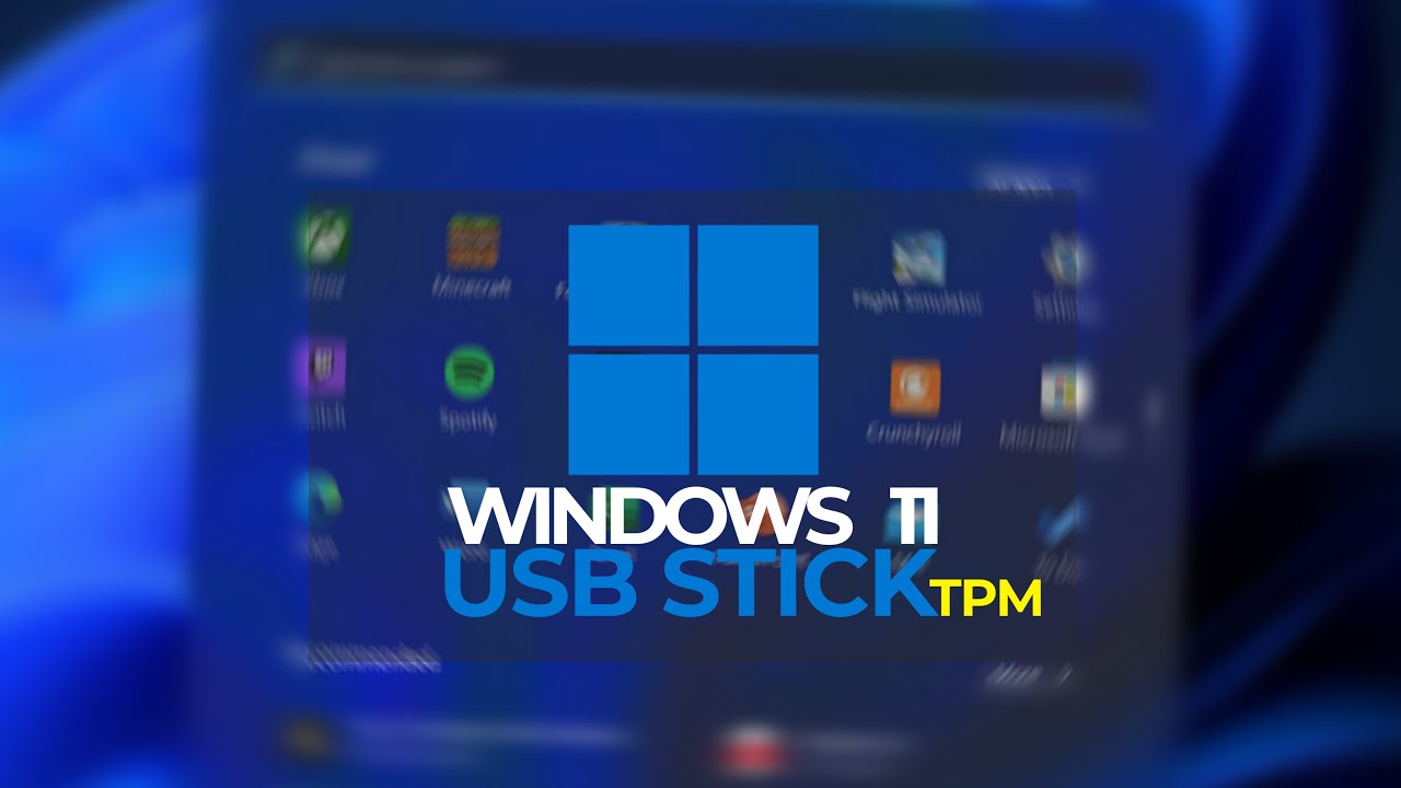 Windows 11 USB Stick erstellen ohne TPM [Unter 3 Minuten] - YouTube