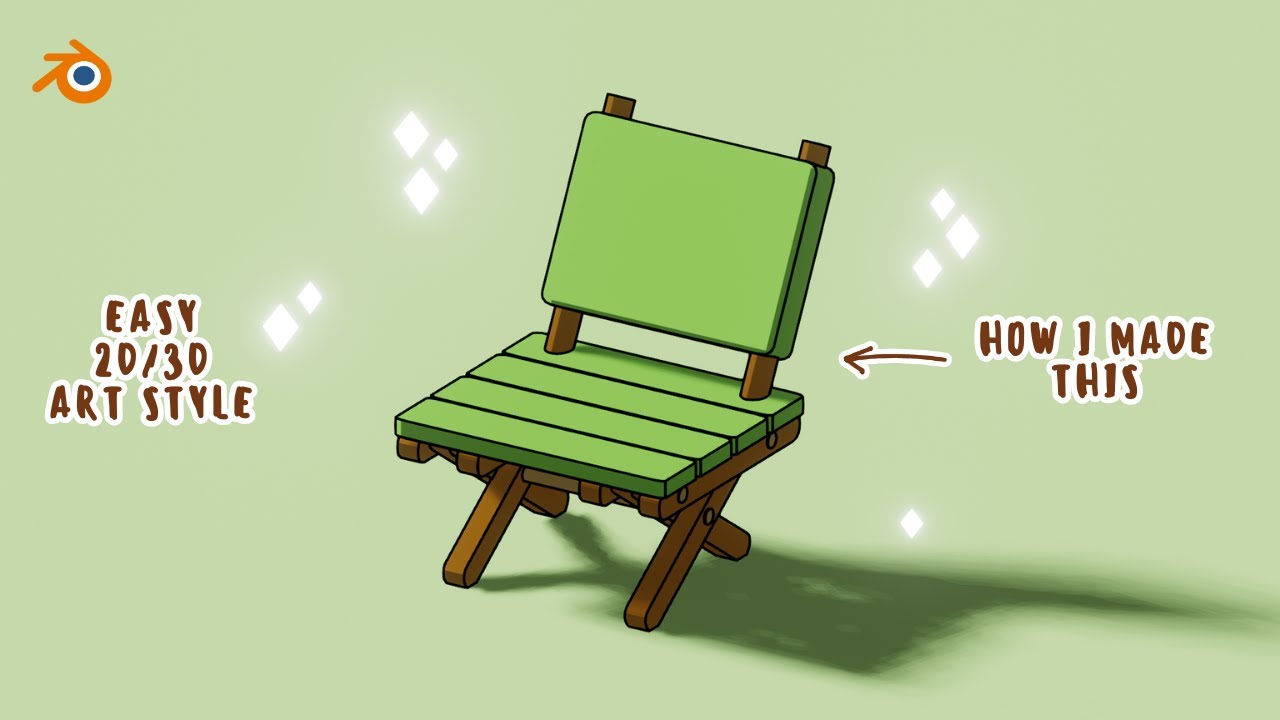 Create a Simple Camping Chair in Blender - Grease Pencil & Toon Shader ...