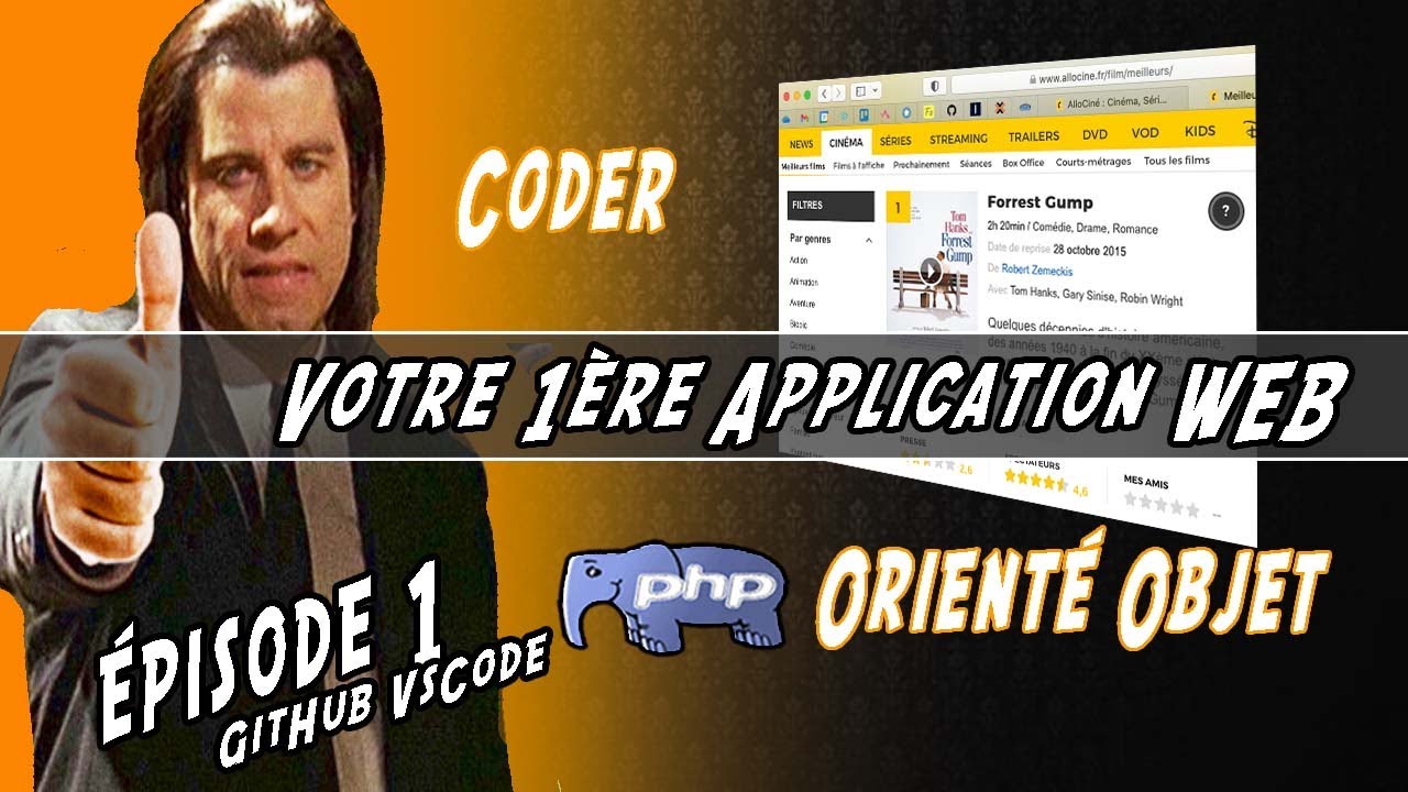 [Ob.08] Comment Développer une Appli Web en php Objet Ep 1 : BDD, GitHub, et VSCode - YouTube