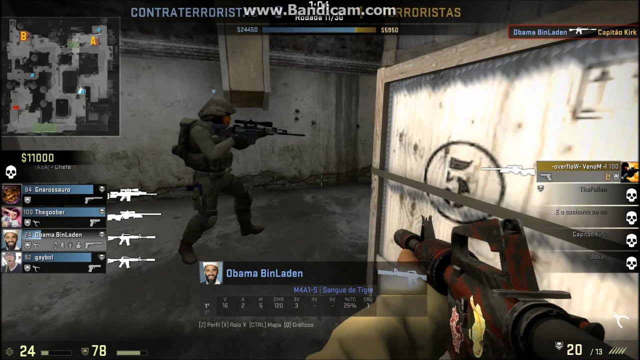 Obama BinLaden playing Counter Strike Global Offensive - YouTube