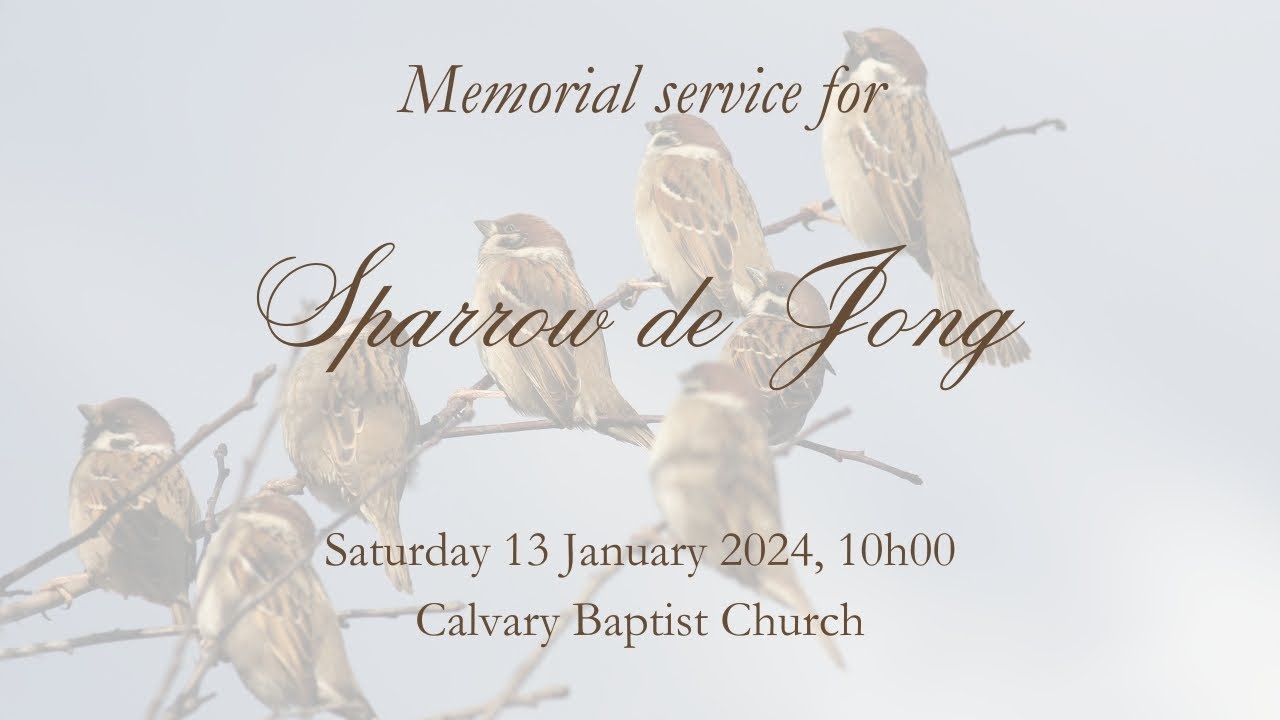 Memorial service for Sparrow de Jong - YouTube