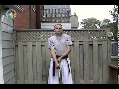 sword downward cut front view - YouTube