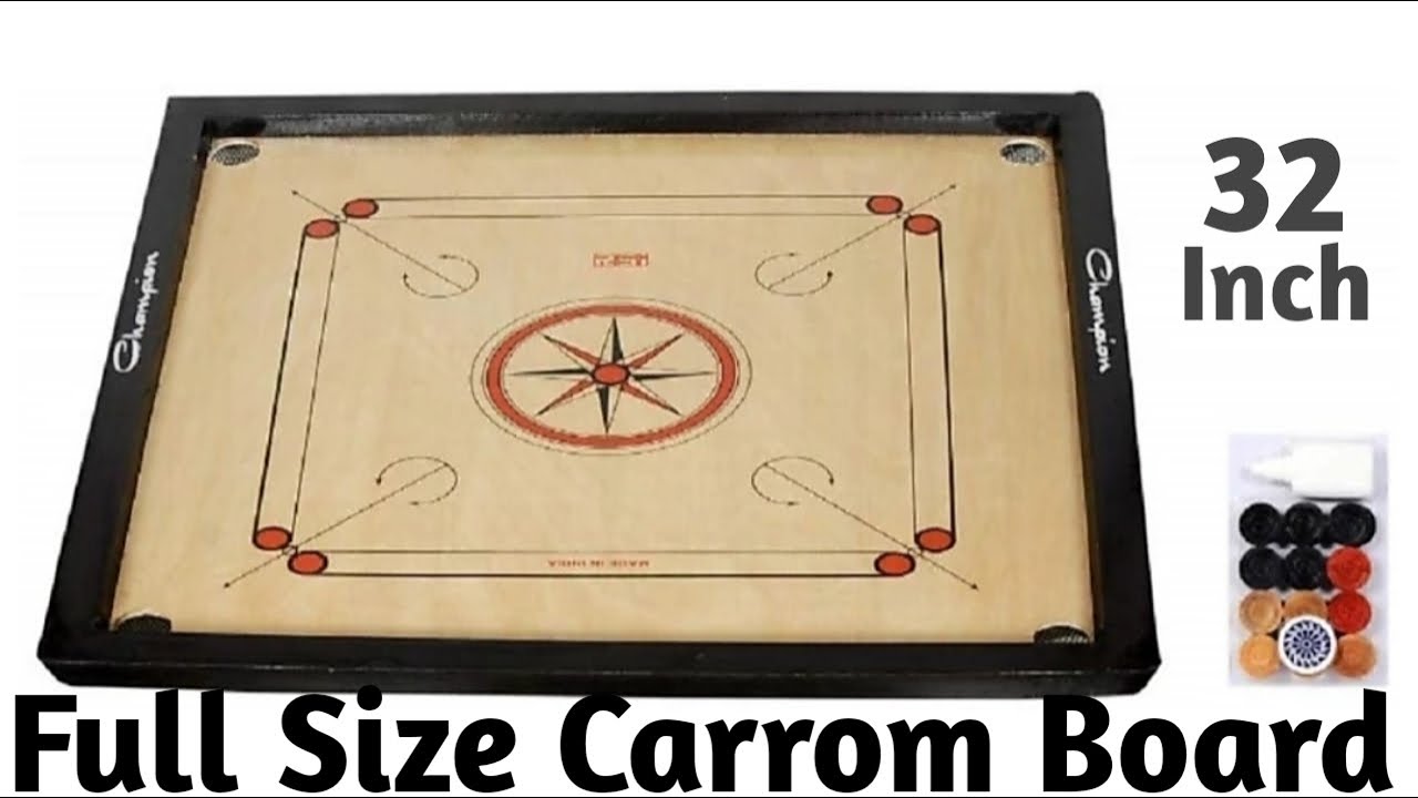 Carrom Board Matte Finish (Water Proof) Full Size Carrom Board (32 Inch ...