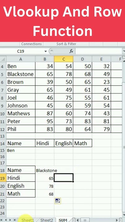 Vlookup And Rows Function In Excel Excel Exceltech Exceltips Exceleducation Exceltricks 