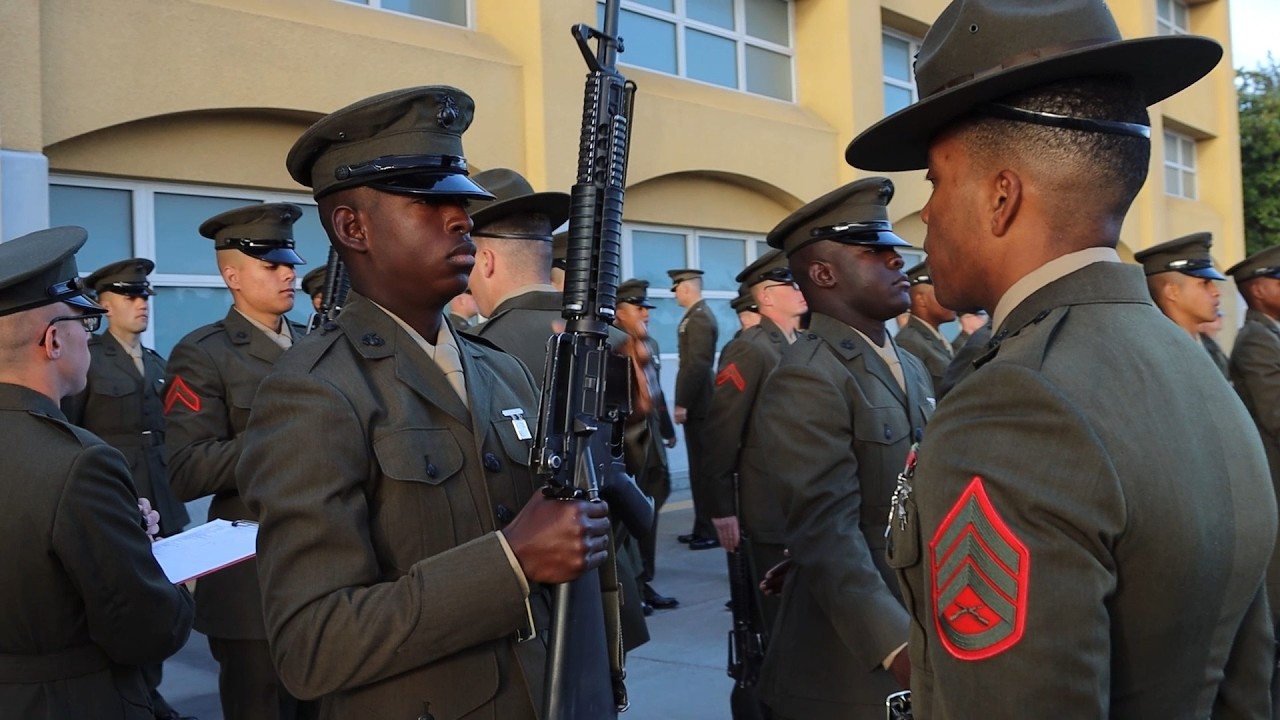 USMC Recruit Training Final Inspection - Delta Company - MCRD San Diego ...