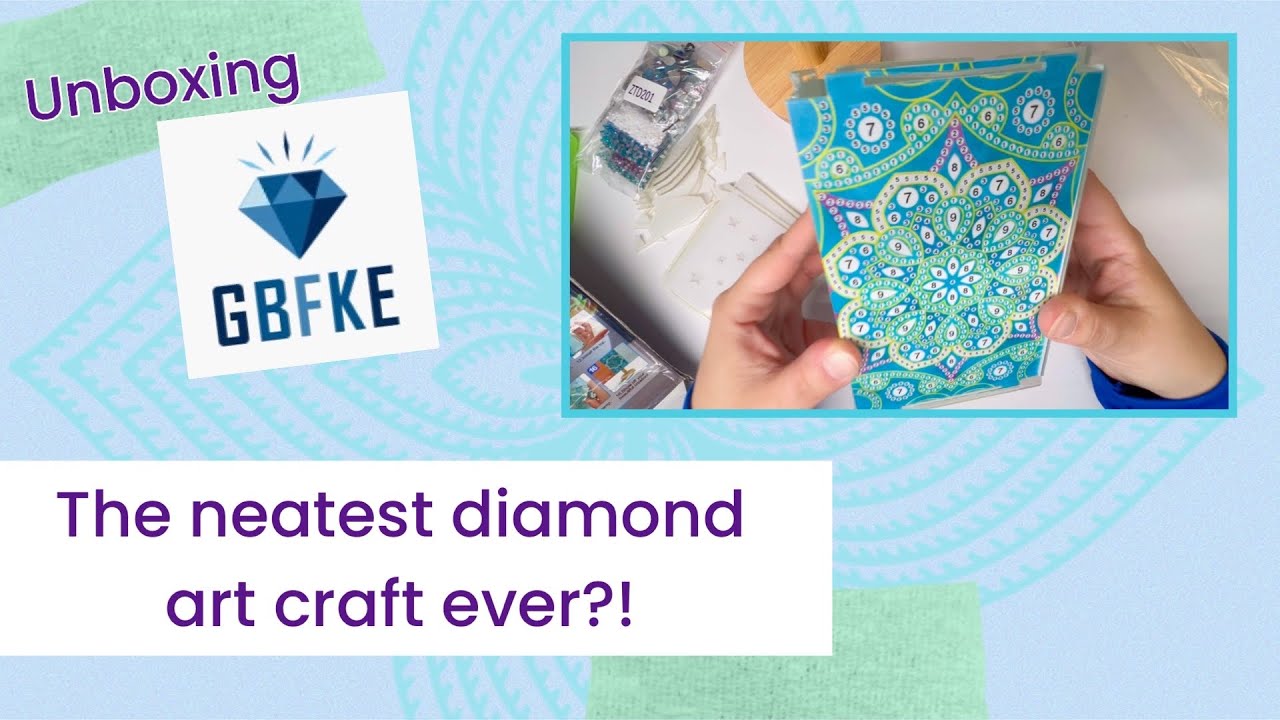 GBFKE & The Best Diamond Painting Art Craft Ever?! To Gift or Keep? 🤔 ...