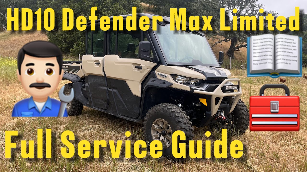 Can-Am Defender Max HD10 Limited Full Service Guide - YouTube