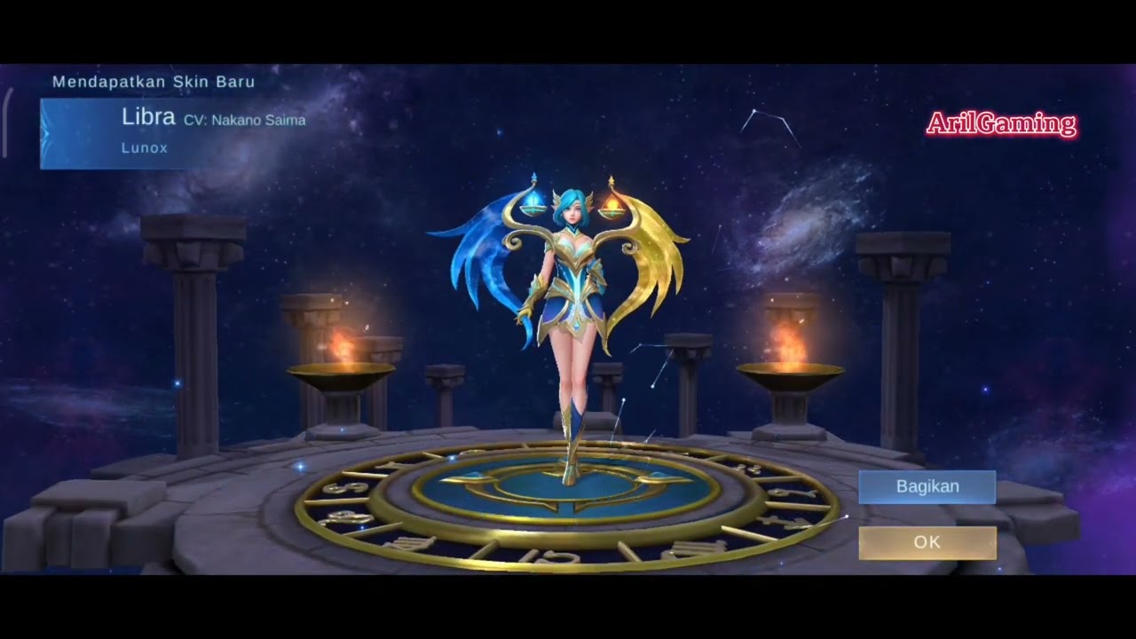 SKIN~ZODIAK~LUNOX LIBRA #Mobile legends - YouTube