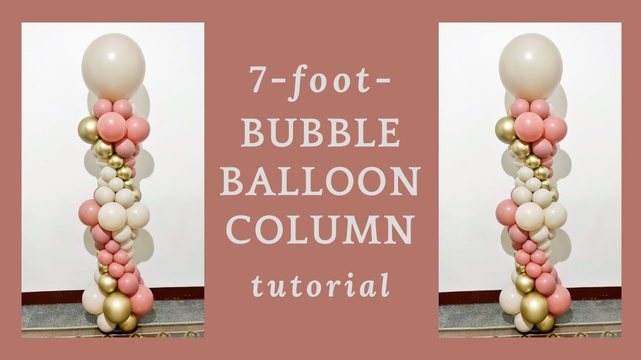 Bubble balloon column | tutorial - YouTube