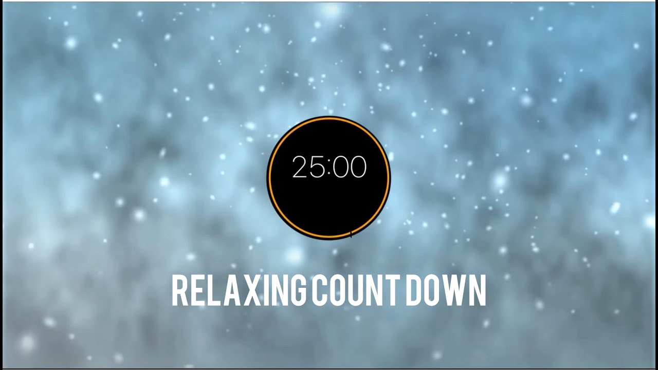 25 minute timer calming relaxing snow fall - YouTube