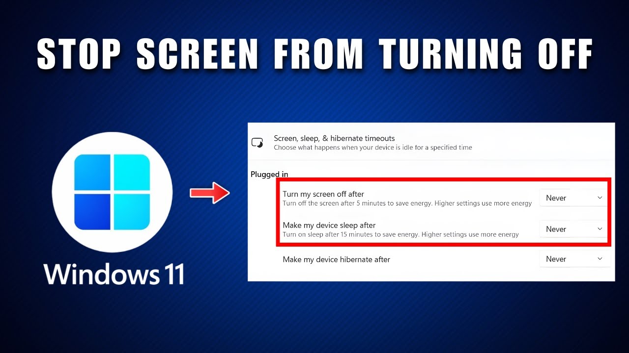 How to Stop Screen from Turning Off Windows 11 (2026) | How to Turn Off ...