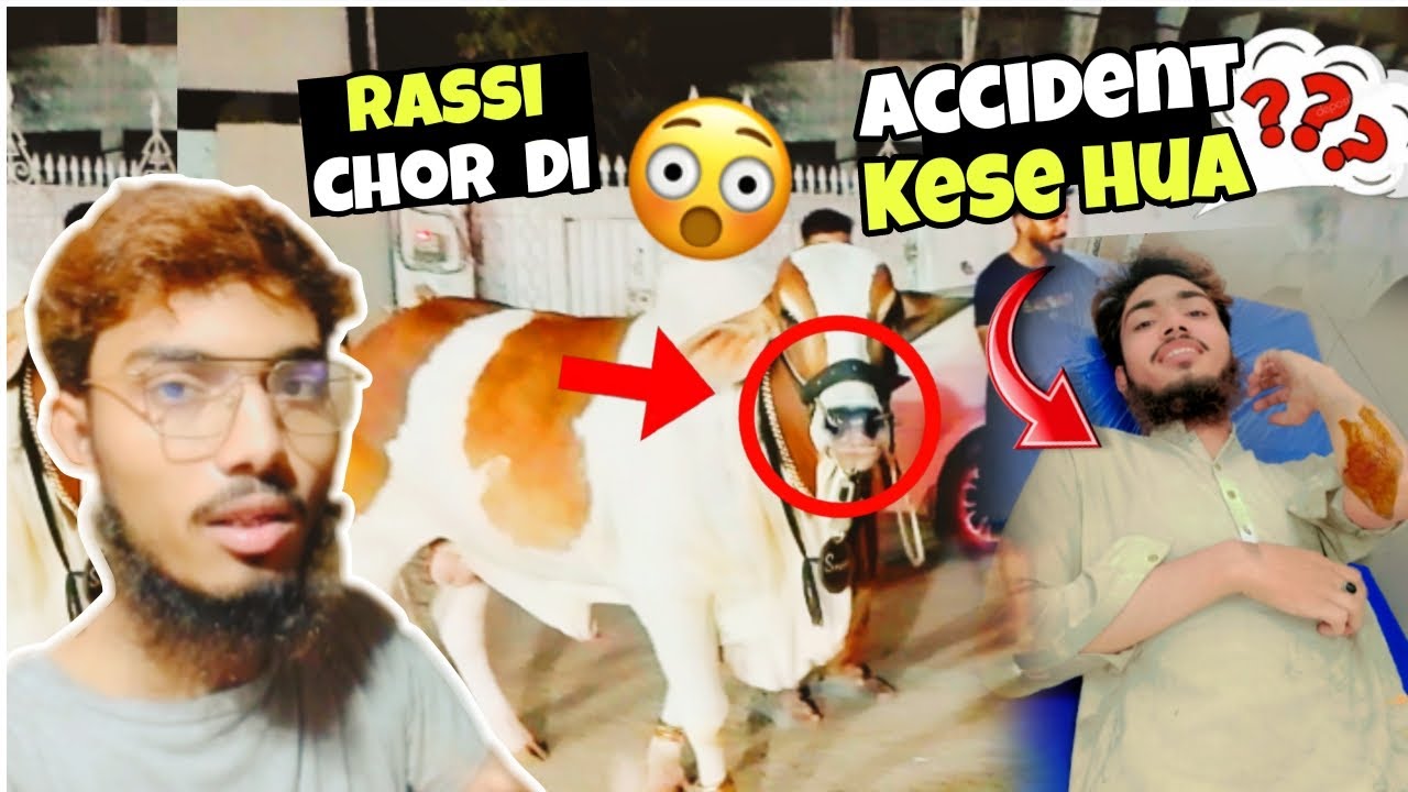 Mera Accident Kese Hua ?? Or Cow Ki Rassi Chor Di😳 - YouTube