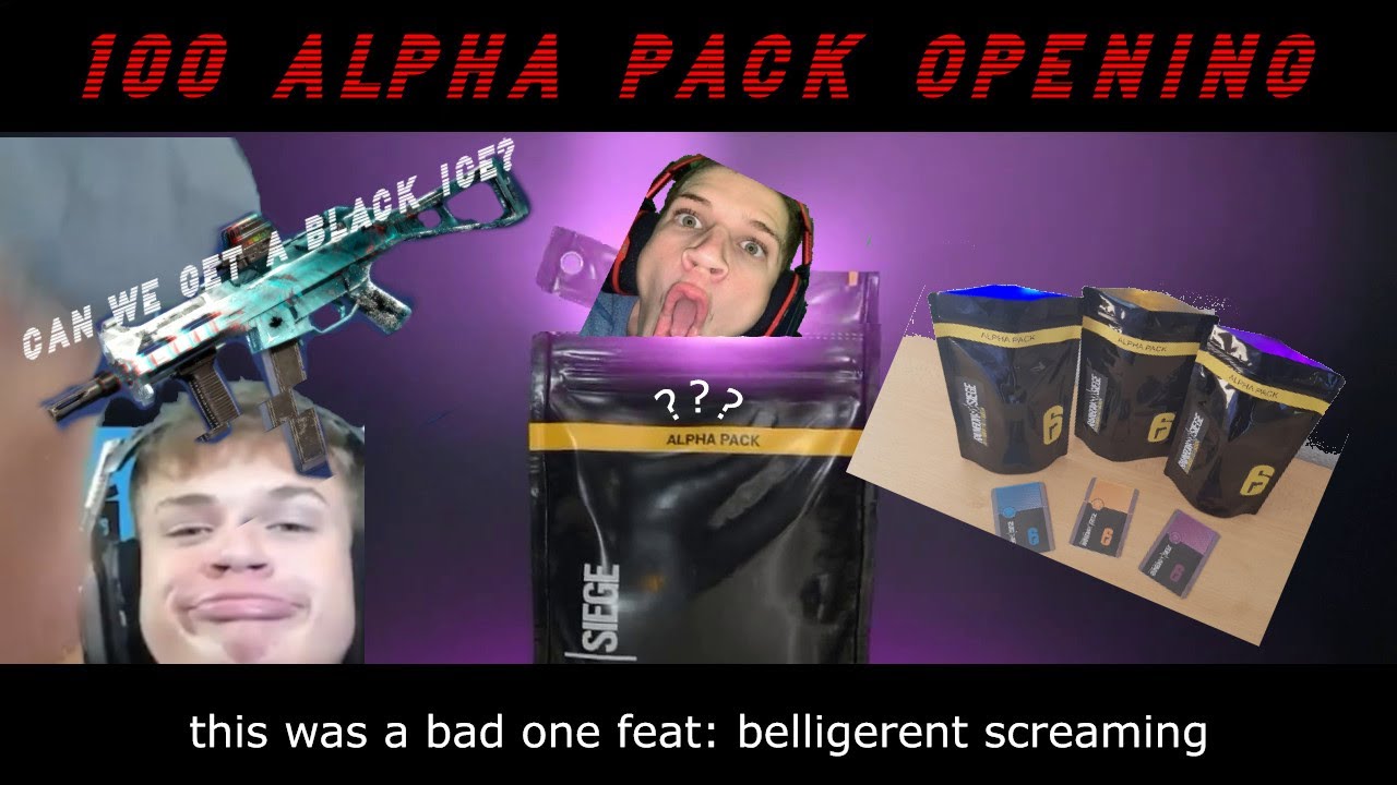 100 ALPHA PACK OPENING (it did not go well) - YouTube